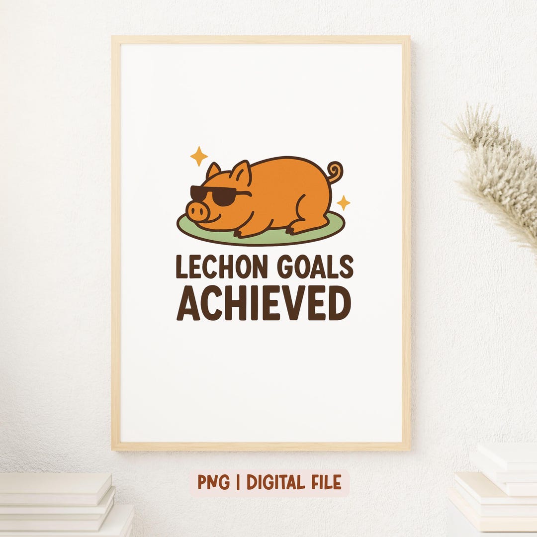 Funny Lechon Goals PNG: Pinoy Meme, Filipino Foodie Art (digital ...