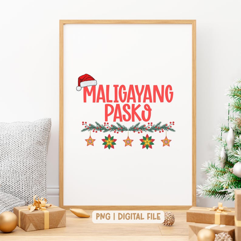 Filipino Christmas PNG: Paskong Pinoy Shirt Design (digital Download ...