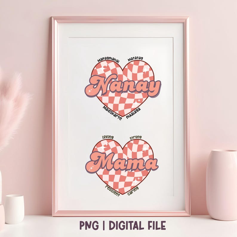 Retro Filipino Nanay Mama Lola PNG: Mother's Day Design (digital ...