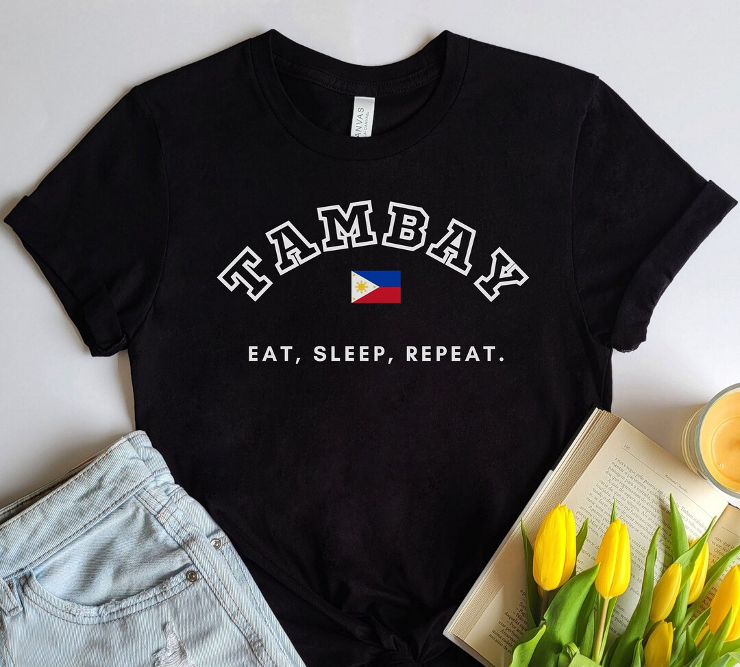 Filipino-inspired Tambay Eat Sleep Repeat T-shirt, Pinoy Pride T-shirt ...