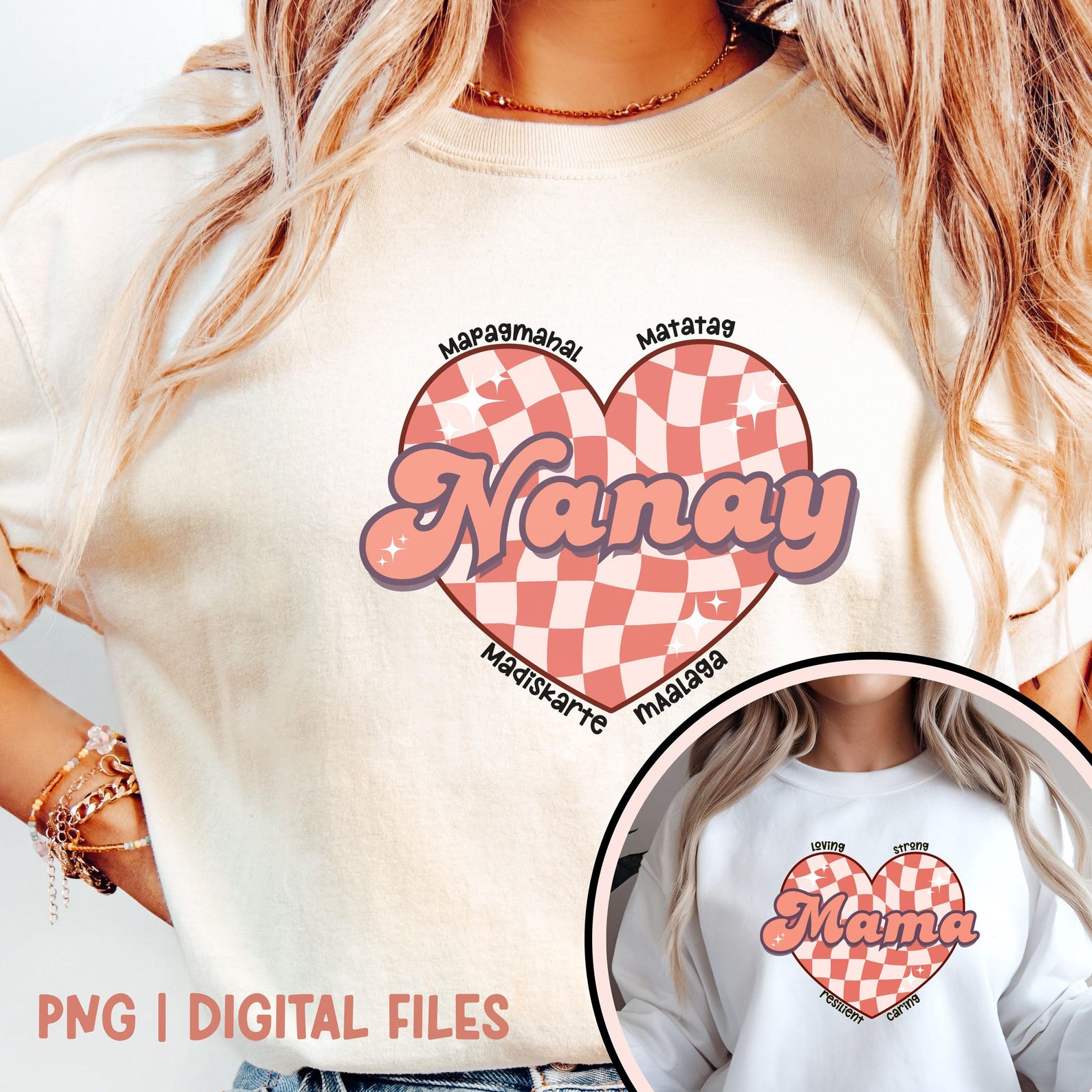 Retro Filipino Nanay Mama Lola PNG: Mother's Day Design (digital ...