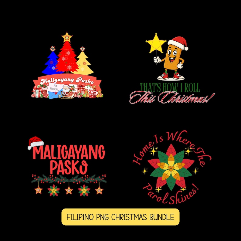 Filipino Christmas PNG Bundle: Paskong Pinoy Clipart (digital Download ...