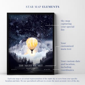 Digital Custom Star Map by Date, Custom Star Map, Engagement Where We ...