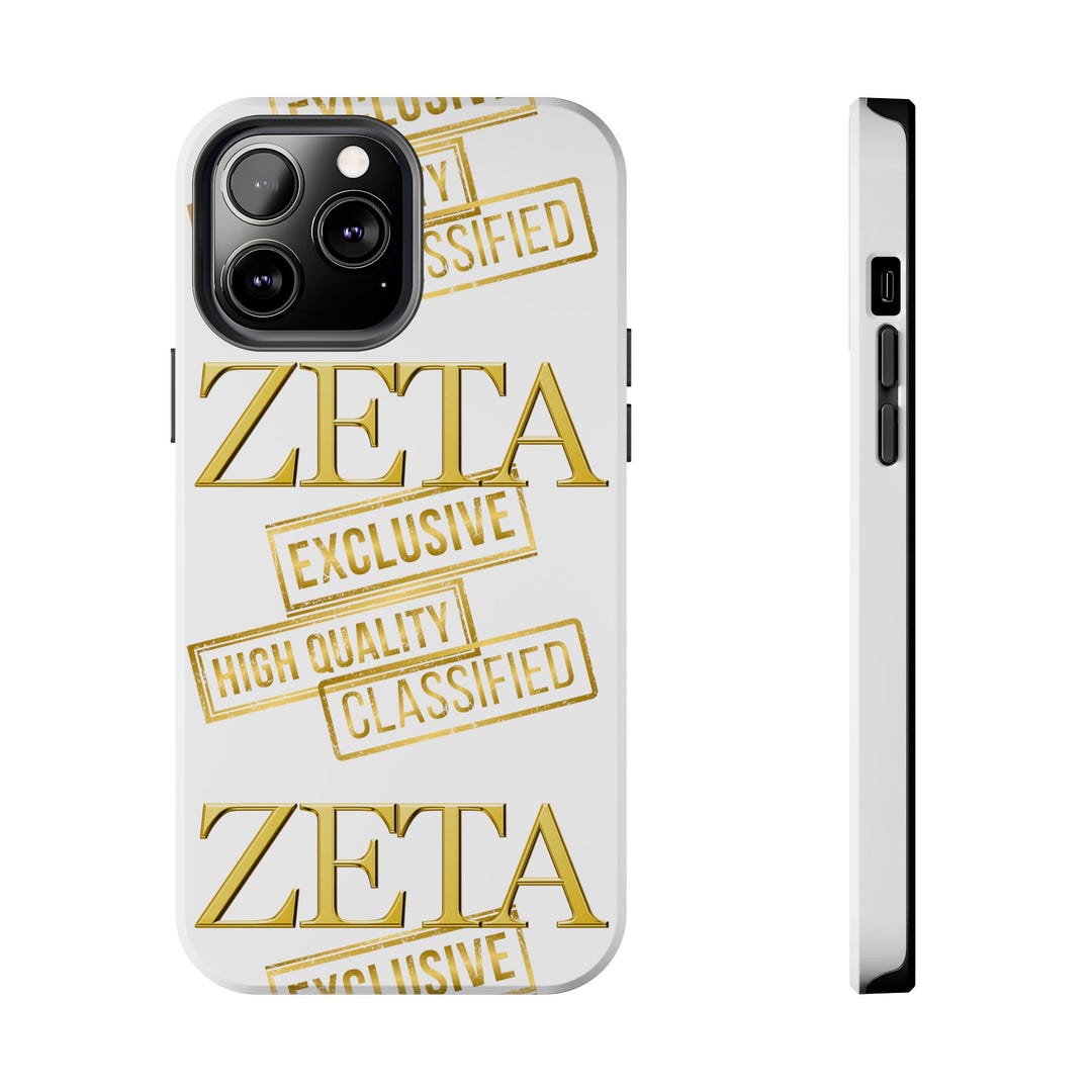 Zeta Gold Exclusive Magsafe Tough Cases Phone Case Smart Phone Case iPhone Case Zeta Sorority ...