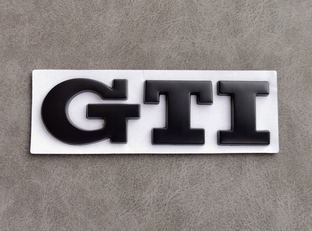 GTI Emblem Logo Trunk Sticker Golf Polo Mk4 Mk5 Mk6 Mk7 Matte - Etsy