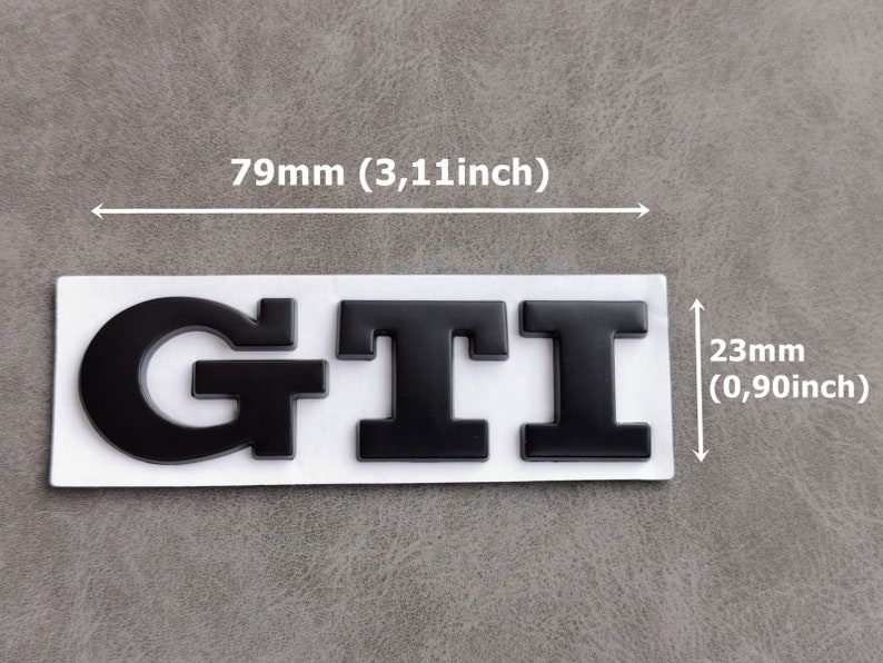 GTI Emblem Logo Trunk Sticker Golf Polo Mk4 Mk5 Mk6 Mk7 Matte - Etsy