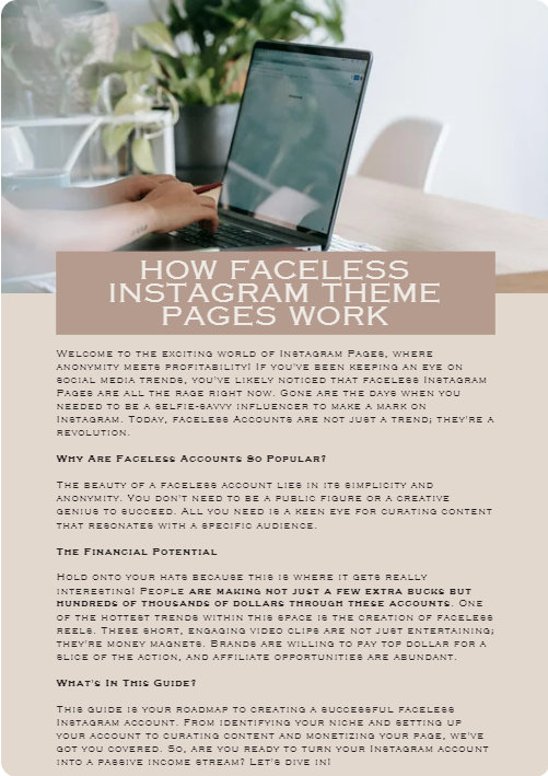 Faceless Marketing Guide, Complete Guide to Creating Faceless Instagram ...