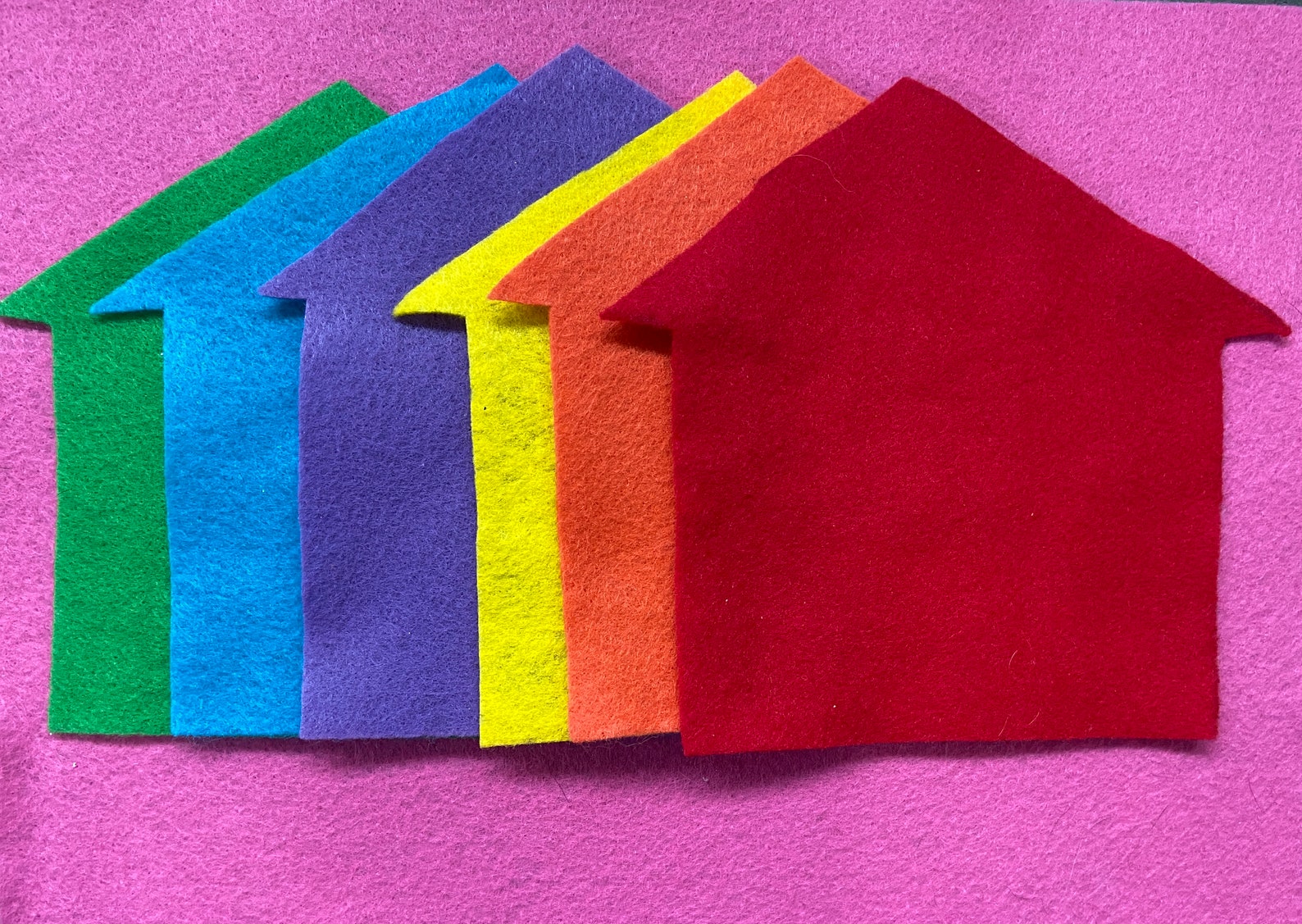 Little Mouse Felt Board - Felt Story - Game - Preschool - Colors - Etsy