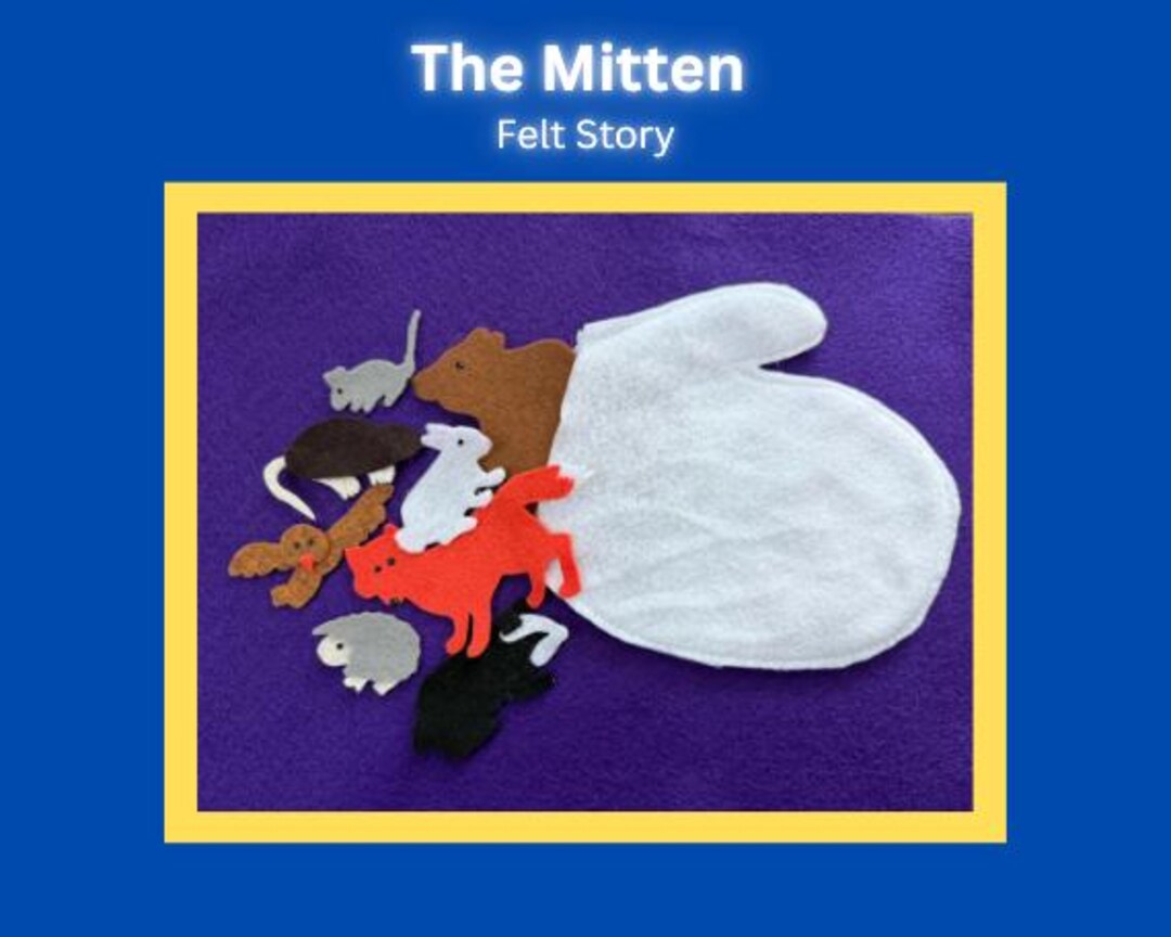 The Mitten Felt Story - Preschool - Story Retelling - Etsy