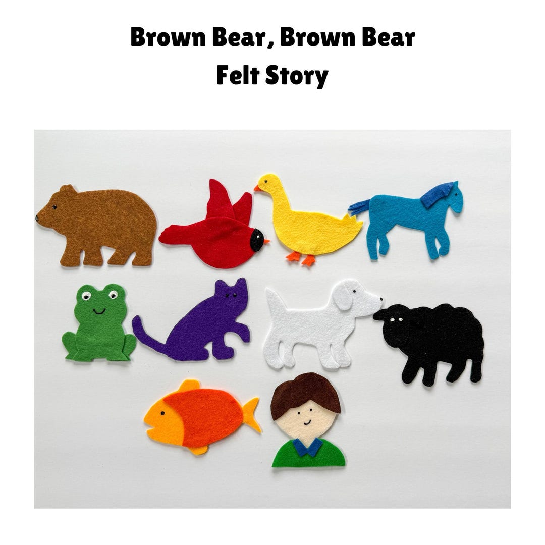 Brown Bear, Brown Bear Felt Story - Preschool - Story Retelling - Etsy