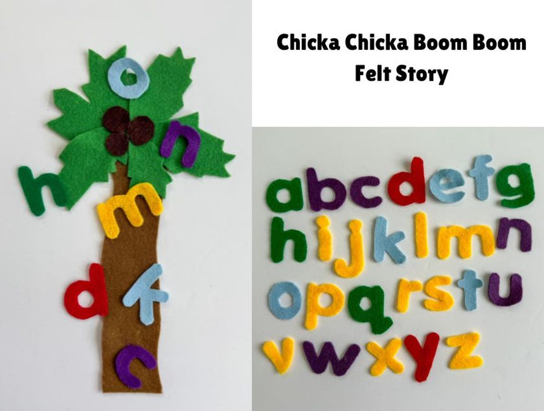 Chicka Chicka Boom Boom - Felt Story - Preschool - Story Retelling ...