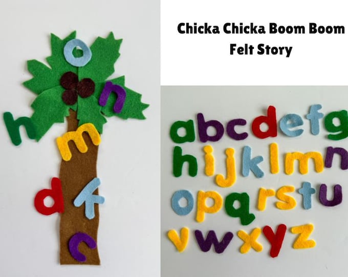 Chicka Chicka Boom Boom Felt Story Set - Etsy Canada