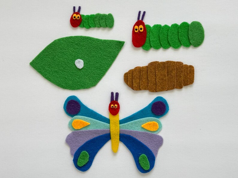 The Very Hungry Caterpillar - Preschool - Story Retelling - Felt Story ...