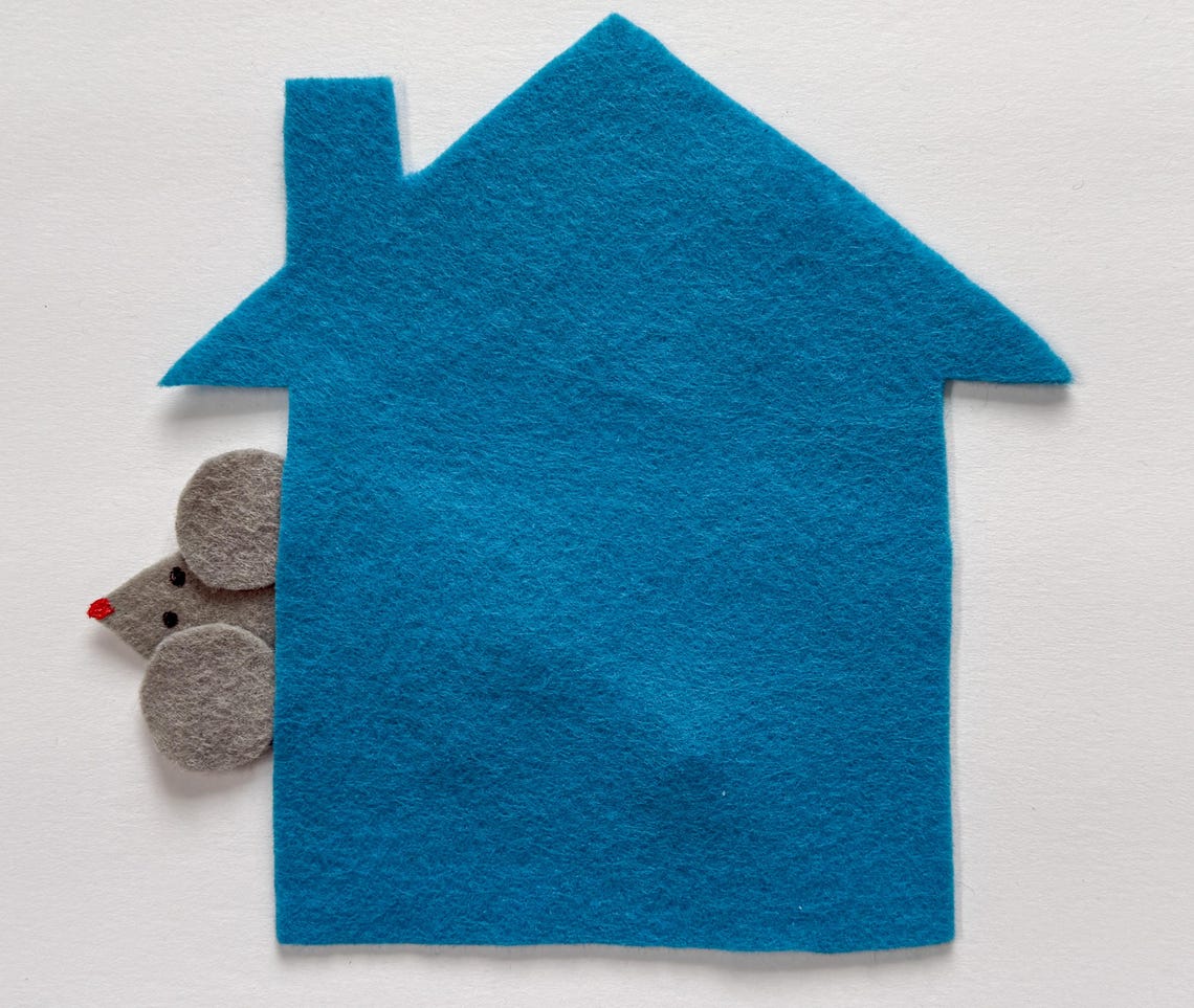Little Mouse Felt Board - Felt Story - Game - Preschool - Colors - Etsy