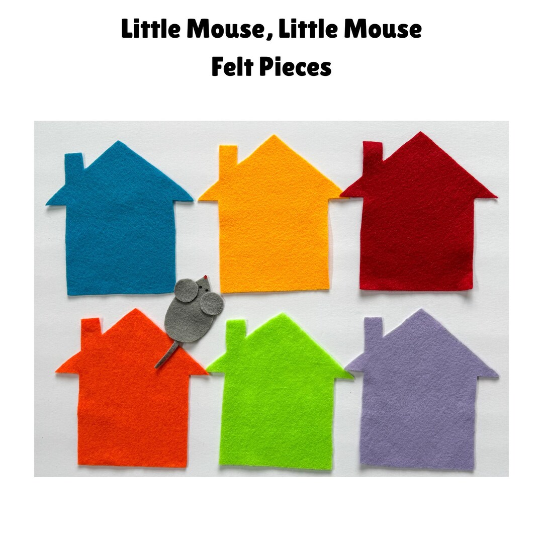 Little Mouse Felt Board - Felt Story - Game - Preschool - Colors - Etsy