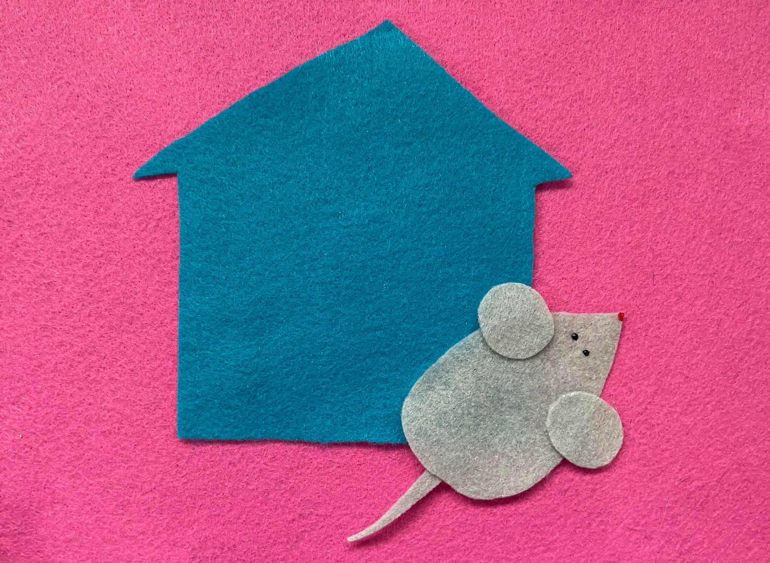 Little Mouse Felt Board - Felt Story - Game - Preschool - Colors - Etsy