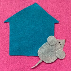 Little Mouse Felt Board - Felt Story - Game - Preschool - Colors - Etsy