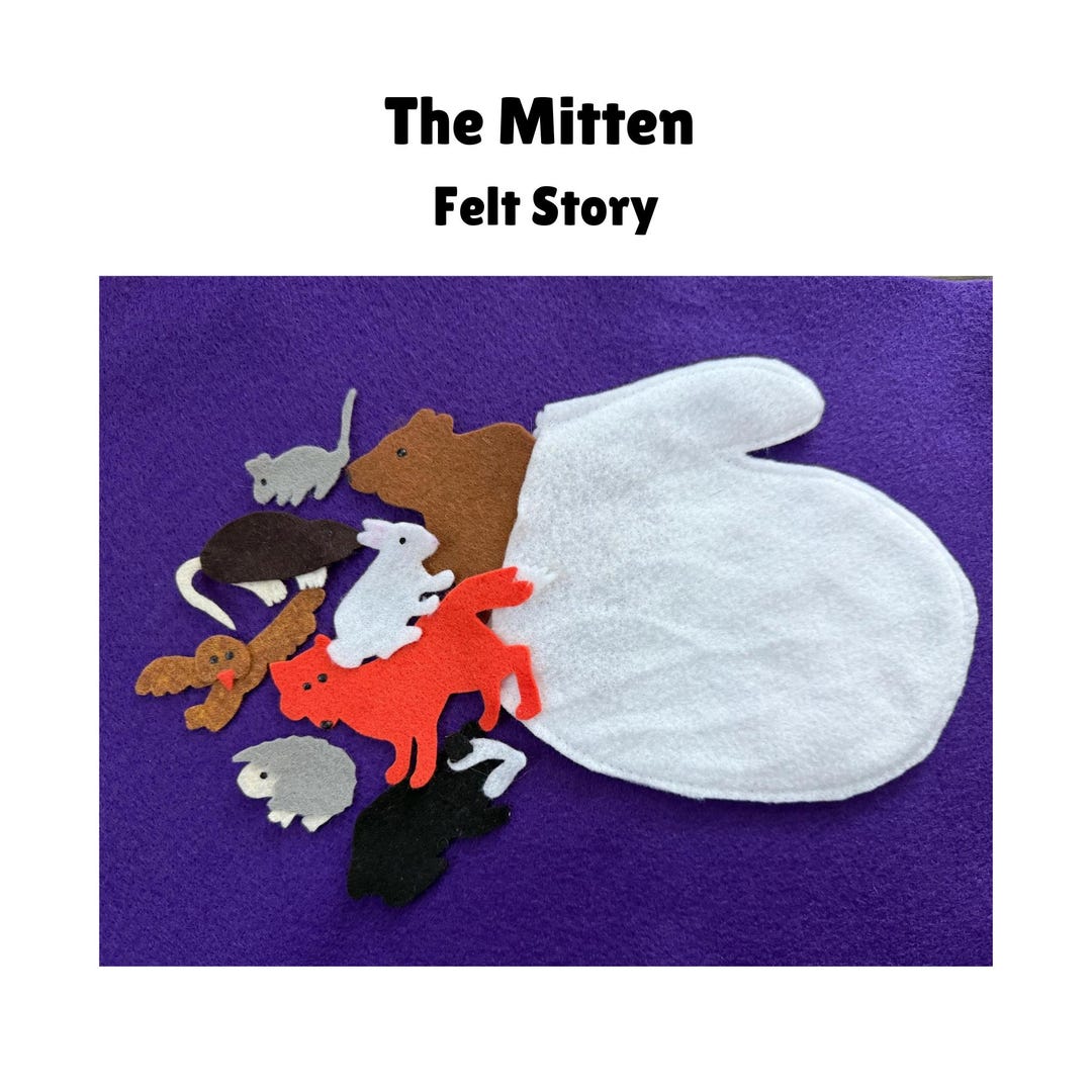 The Mitten Felt Story - Preschool - Story Retelling - Etsy