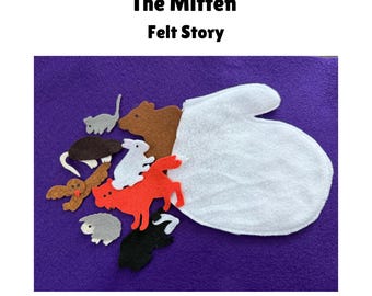 The Mitten Story - Felt Story - Etsy