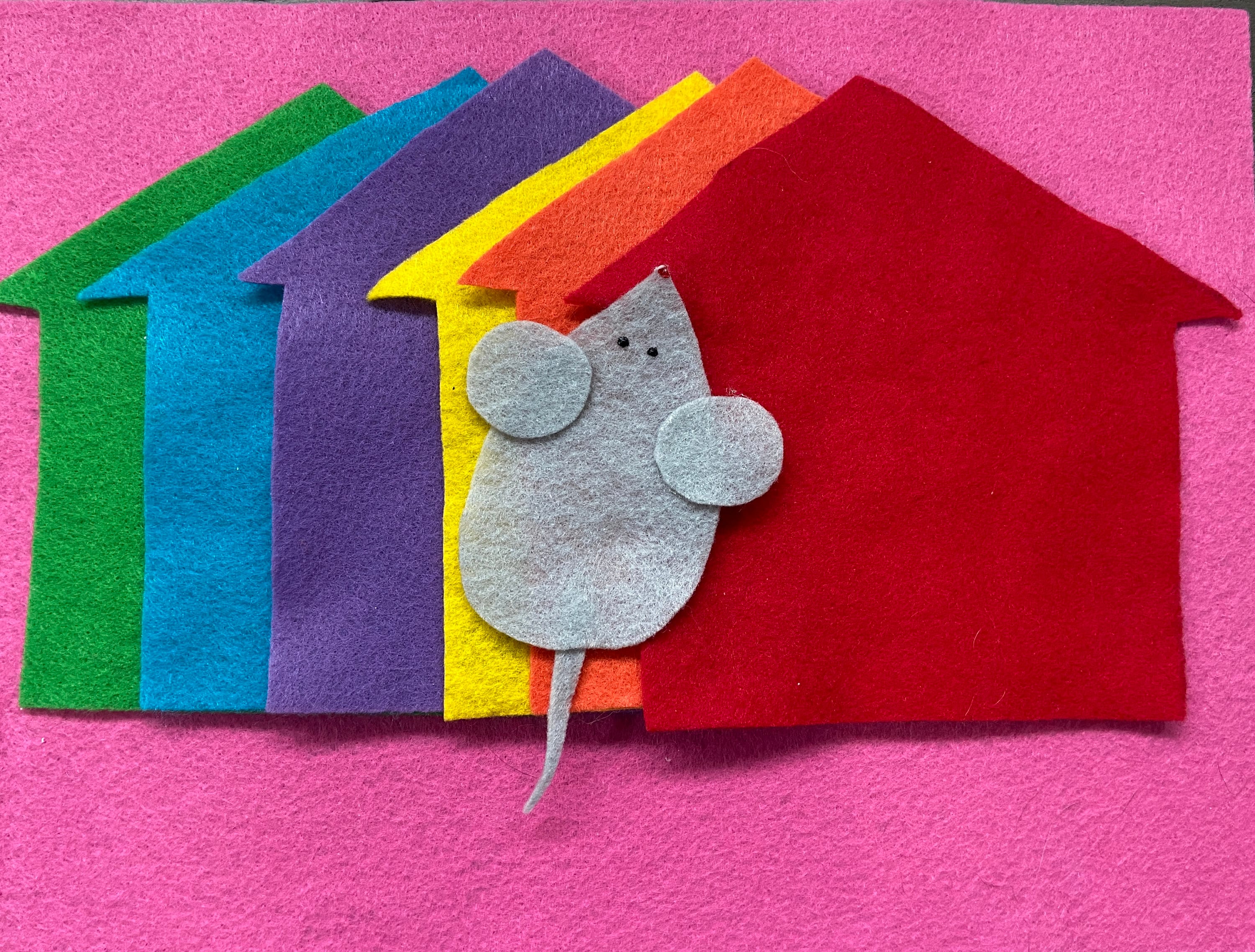 Little Mouse Felt Board Felt Story Game Preschool Colors - Etsy