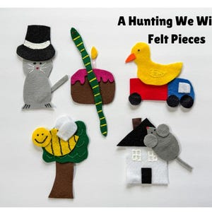 A Hunting We Will Go - Felt Board Story - Preschool - Rhyming - Etsy