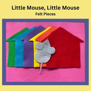 Little Mouse Felt Board - Felt Story - Game - Preschool - Colors - Etsy