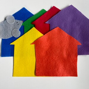 Little Mouse Felt Board Felt Story Game Preschool Colors - Etsy