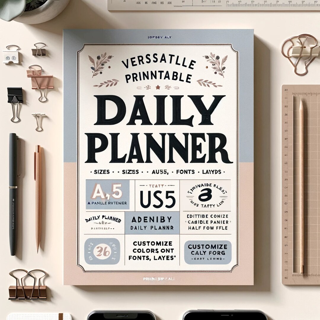 Craft Your Day: Custom Daily Planner, Printable To-do List, Minimal ...