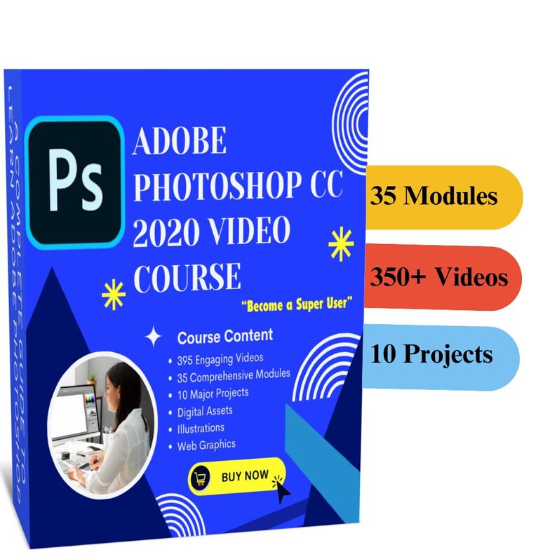 Ultimate Adobe Photoshop 2020 Mastery Complete Video Course for Graphic Design, Digital Art ...