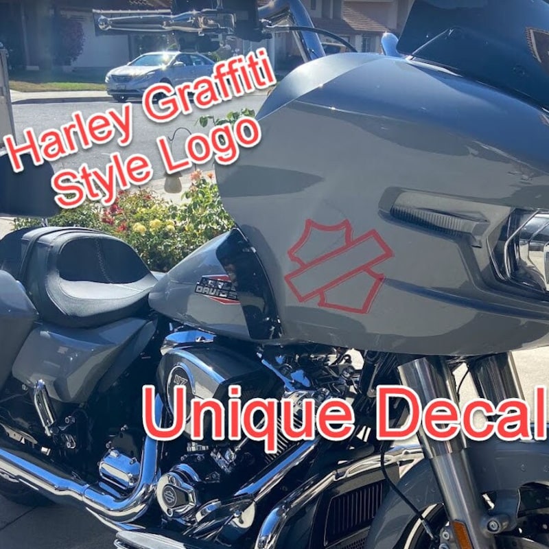 Harley Davidson Gold Decal - Etsy