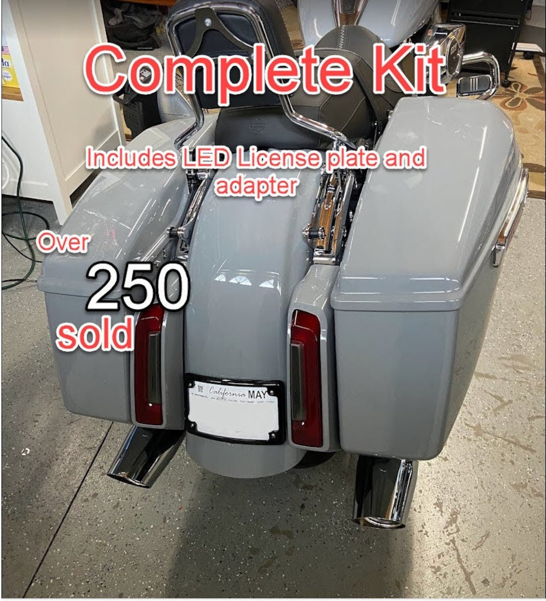 Complete LED License Plate Kit and Adapter for 2024 2025 Touring 2023 ...