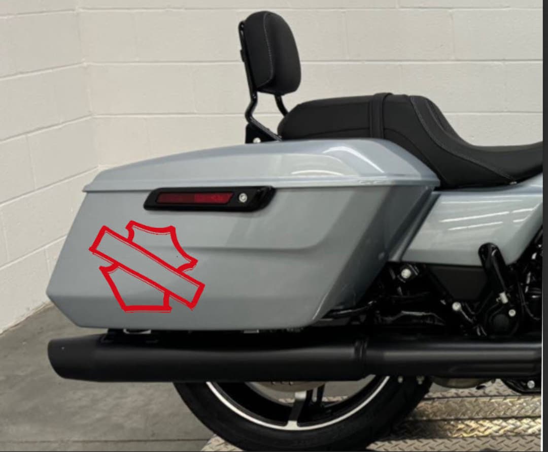 Harley Davidson Custom Decal Road Glide Street Glide Side Fairing Large ...