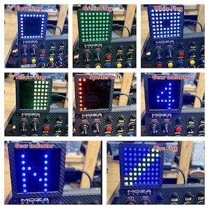 SIM Racing Flag & Gear Indicator Box [plug and Play] (USB Type C ...