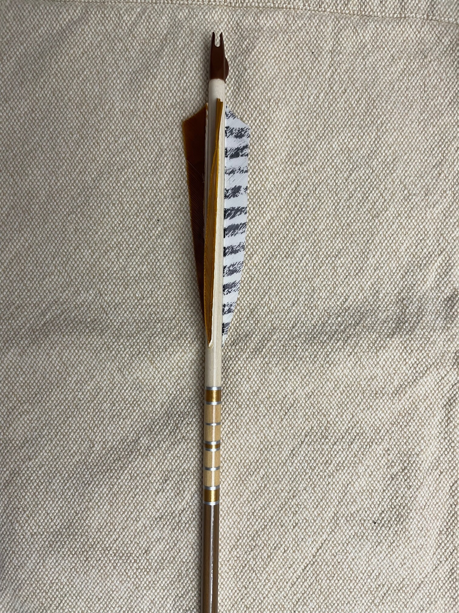 12 Hand Painted Port Orford Cedar Wood Arrows. WEIGHT MATCHED, 40-45 ...
