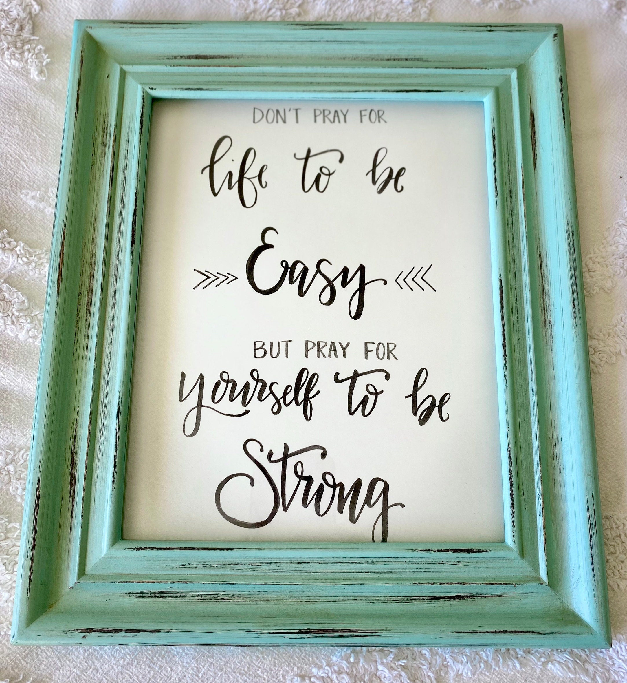 Custom Calligraphy Art Handwritten Bible Verse Hand Lettered ...