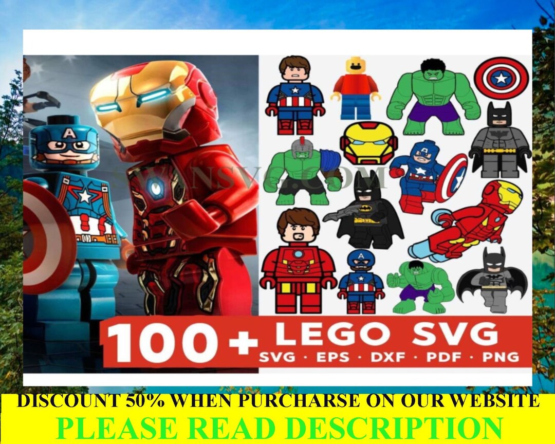 Lego Cartoon Bundle Svg, Lego Bundle Svg, Lego Svg, Super Hero Lego Svg ...