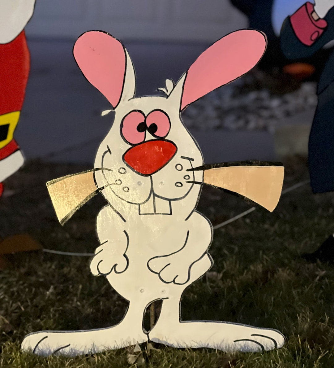 Hocus Pocus, the Rabbit Frosty the Snowman Handpainted, Wood Cut Out ...