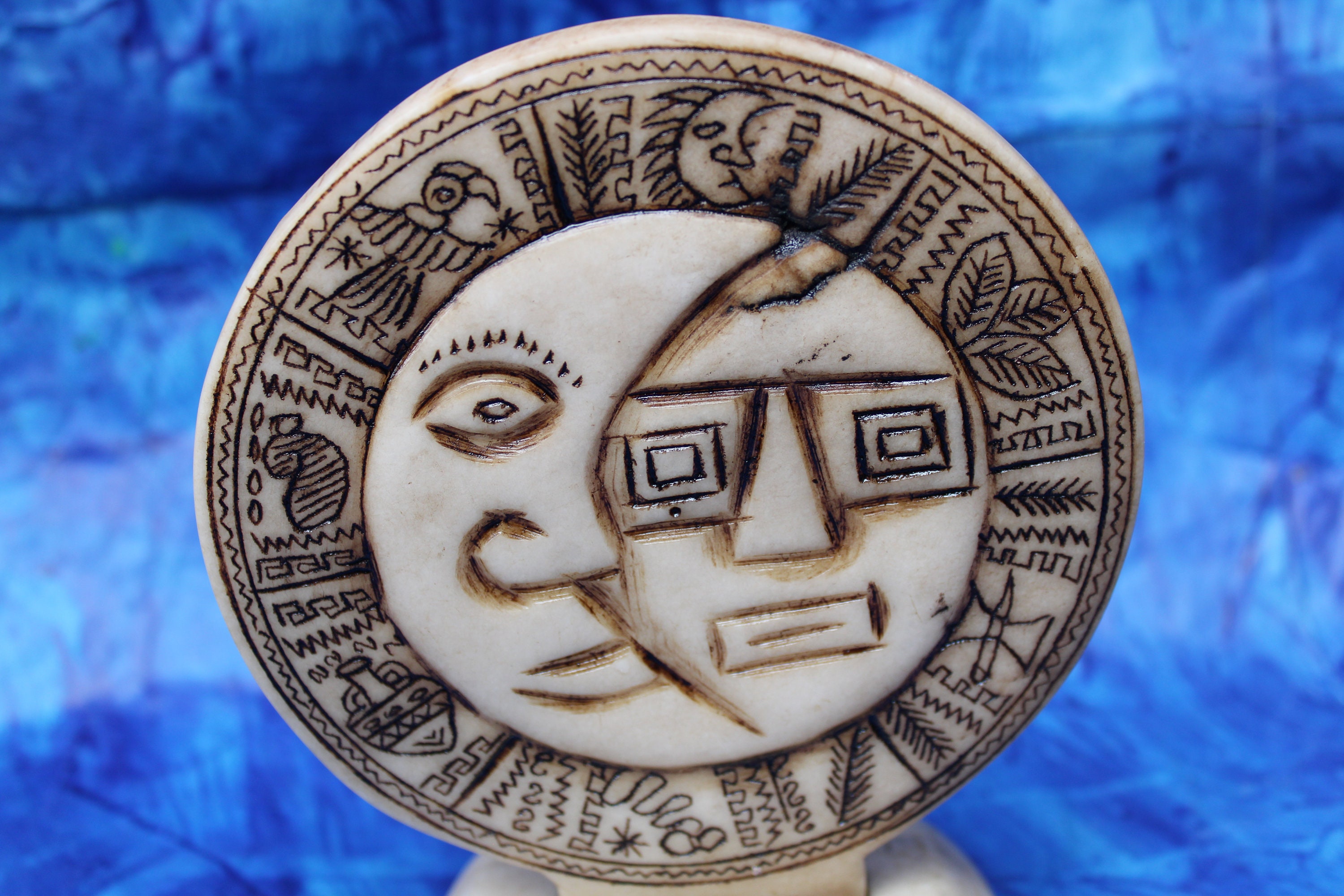 Handcrafted Peruvian Inca Calendar and Andean Trilogy Limestone ...