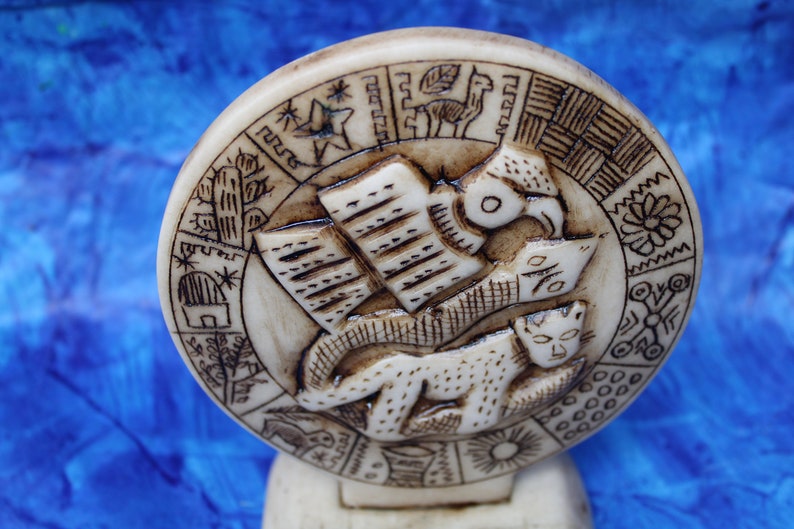 Handcrafted Peruvian Inca Calendar and Andean Trilogy Limestone ...