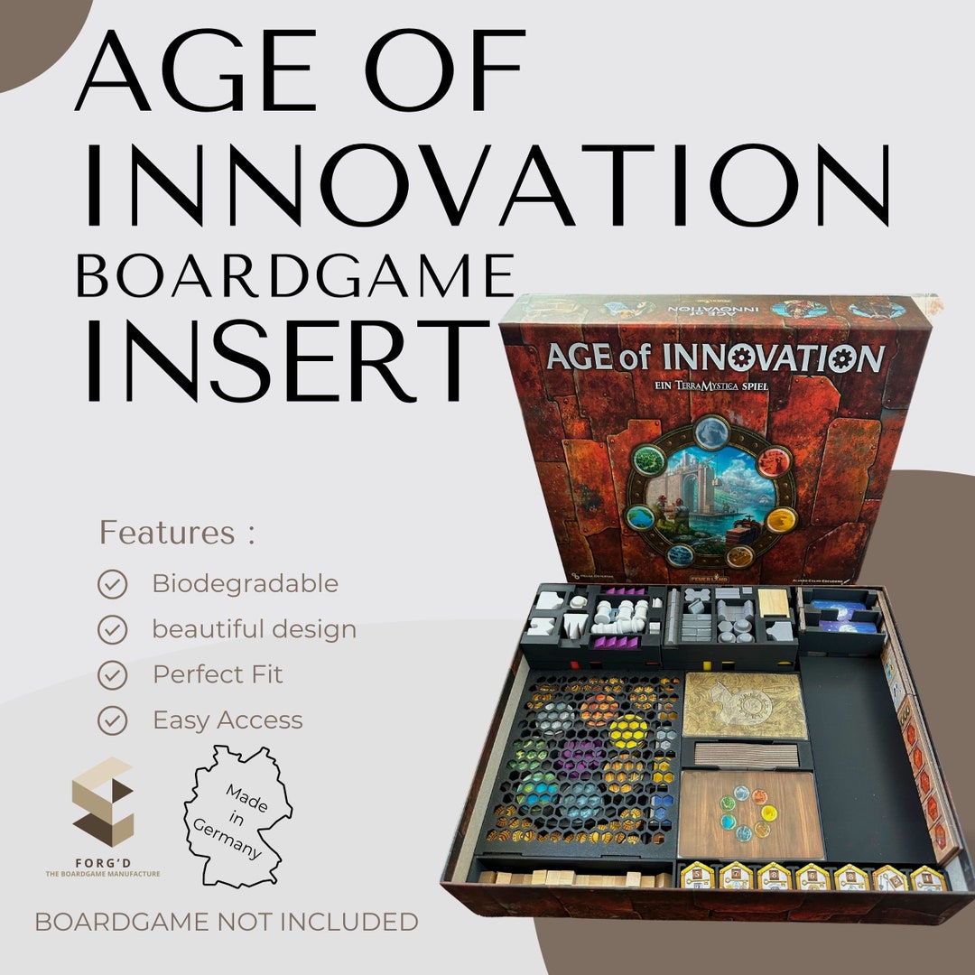Age of Innovation Inlay Board Game Insert Age of Innovation Organizer ...