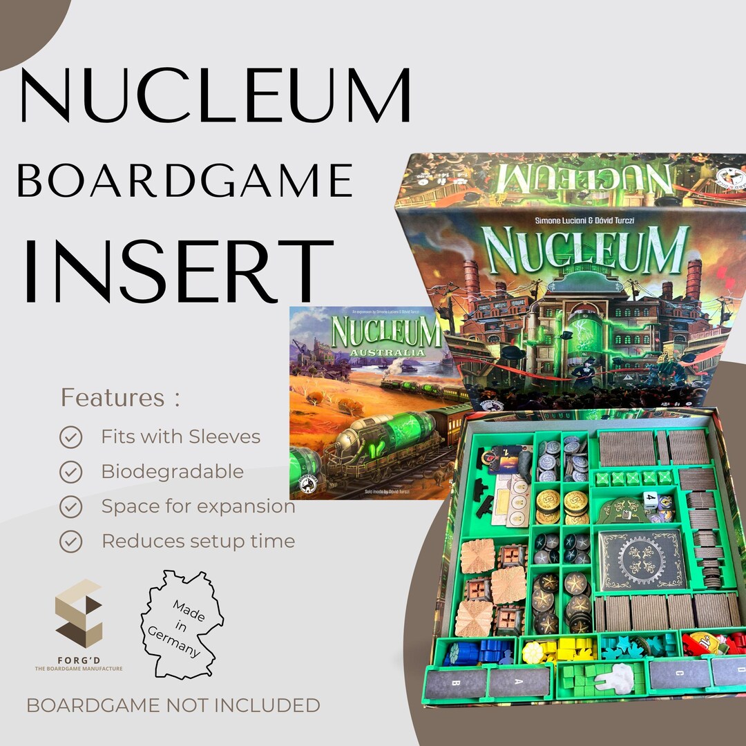 Nucleum Board Game Inlay Including Australia Epansion - Etsy