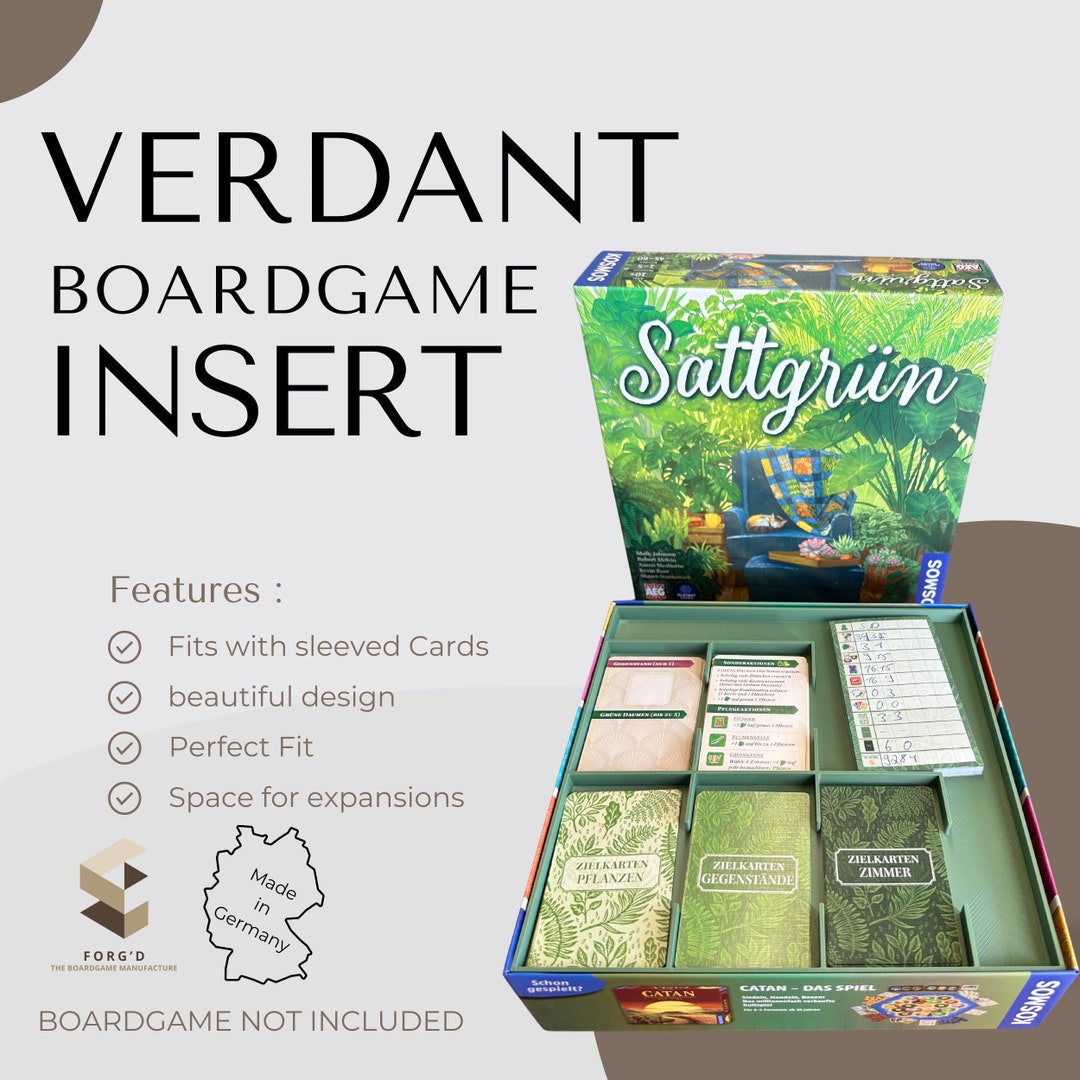 Verdant Inlay Board Game Organizer Verdant Insert for Verdant Board Game - Etsy