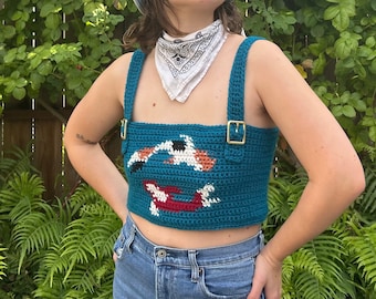 Boho Koi Fish Tapestry / Crochet Tapestry / Crochet Tapestry Pattern ...