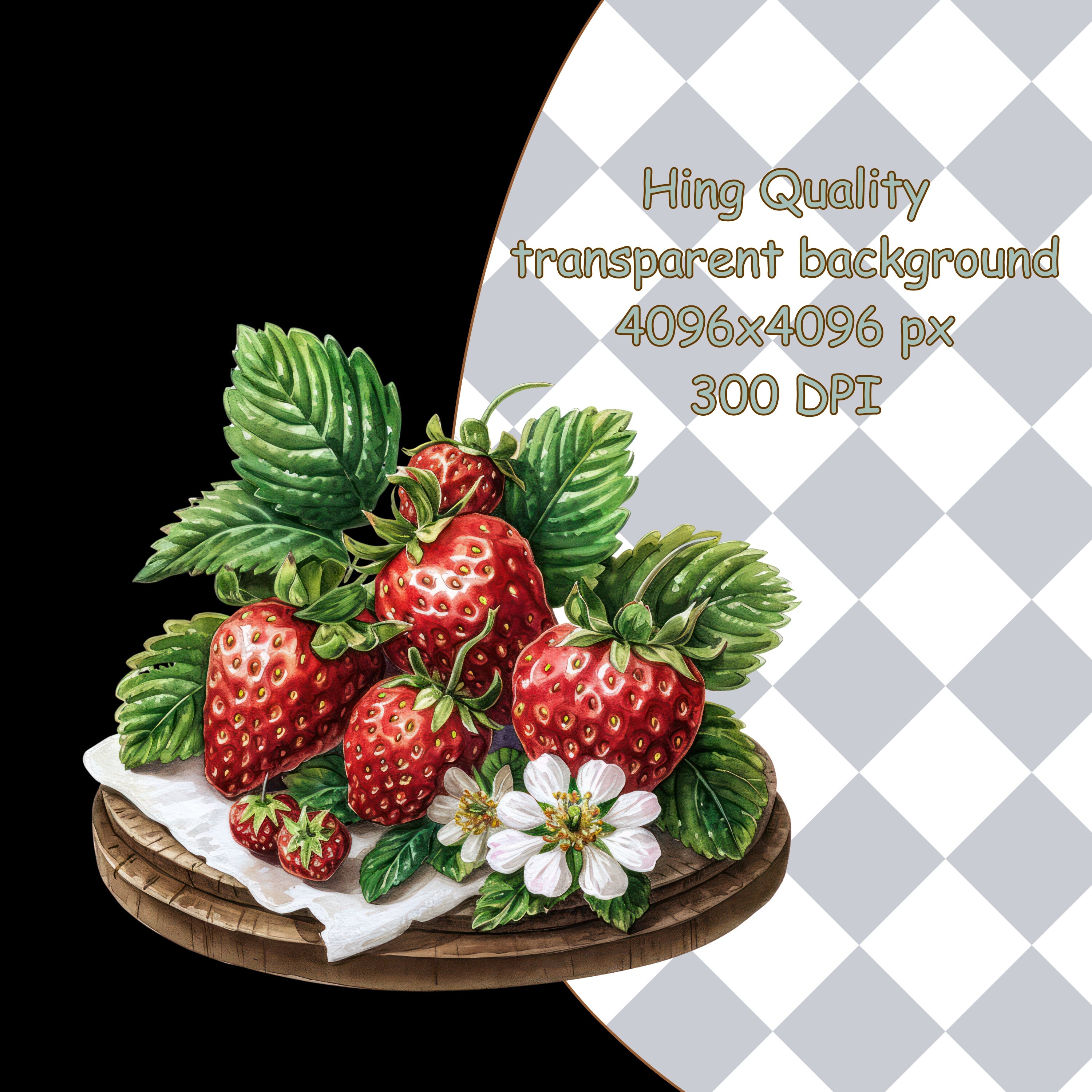 Watercolor Strawberry Clipart, Strawberry PNG, Summer Fruit Berries ...