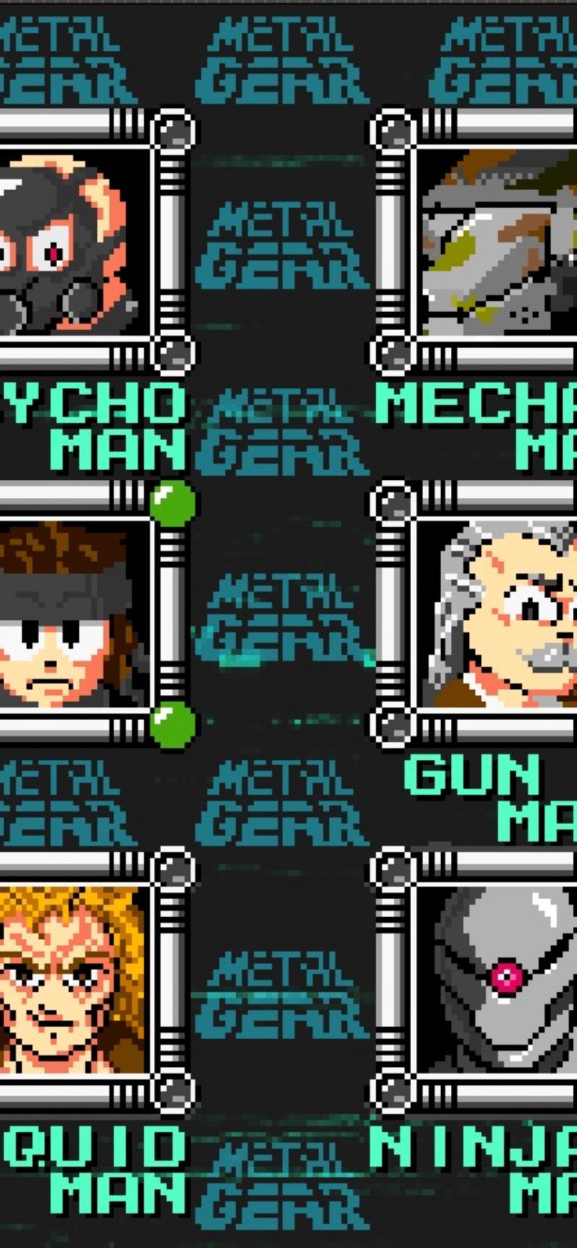 Metal Gear Solid X Mega Man Retro Gaming and Pixel Art Poster - Etsy