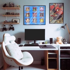 Spider-man X Mega Man Retro Gaming and Comic Pixel Art Poster - Etsy