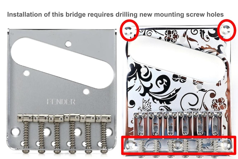 Telecaster Stainless Engraved Bridge S/coil (10.5mm Post Spacing ...