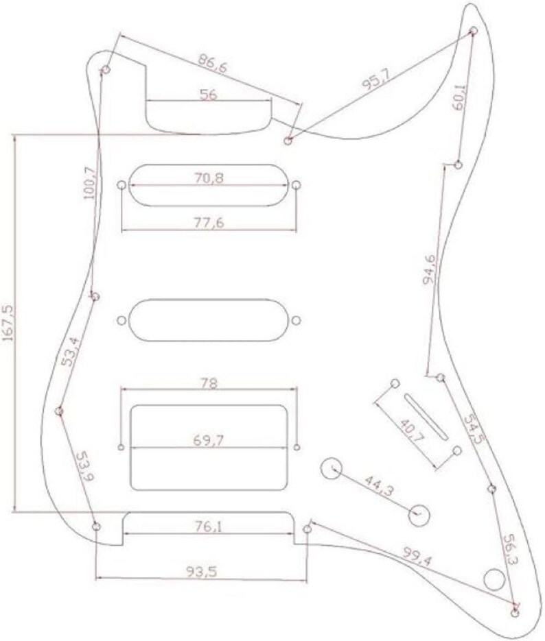 Clear Strat Pickguard H/S/S (includes Back Plate) - Etsy