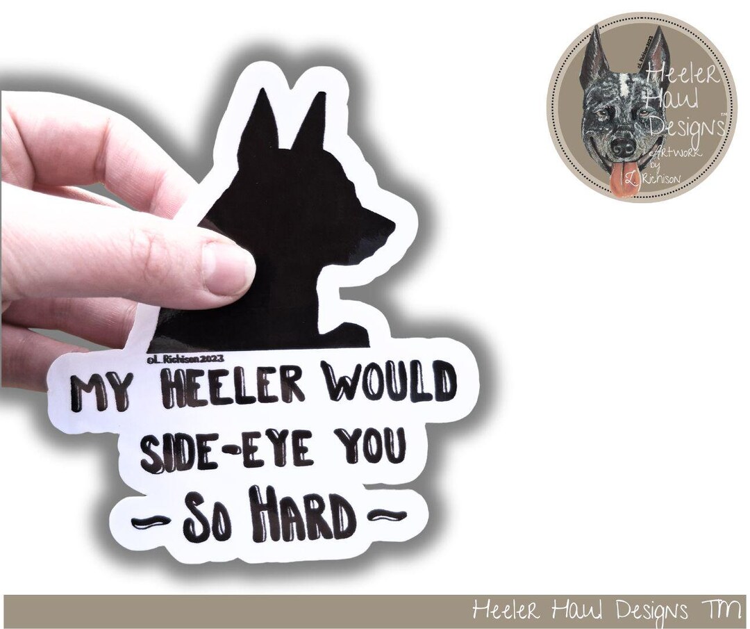 Heeler Decal, Blue Heeler Decals, Australian Cattle Dog Decal, Gift for ...