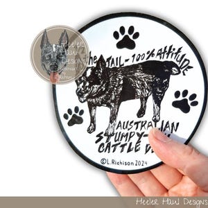 Stumpy Tail Heeler Decal, Heeler Decal, Vinyl Heeler Decal, Blue Heeler ...